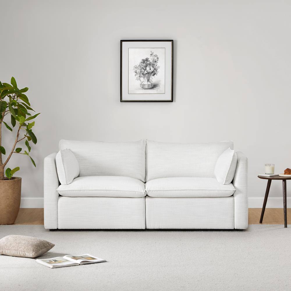 Have a question about SPRUCE & SPRING Nereidix 80 in. 2-Piece Fabric ...