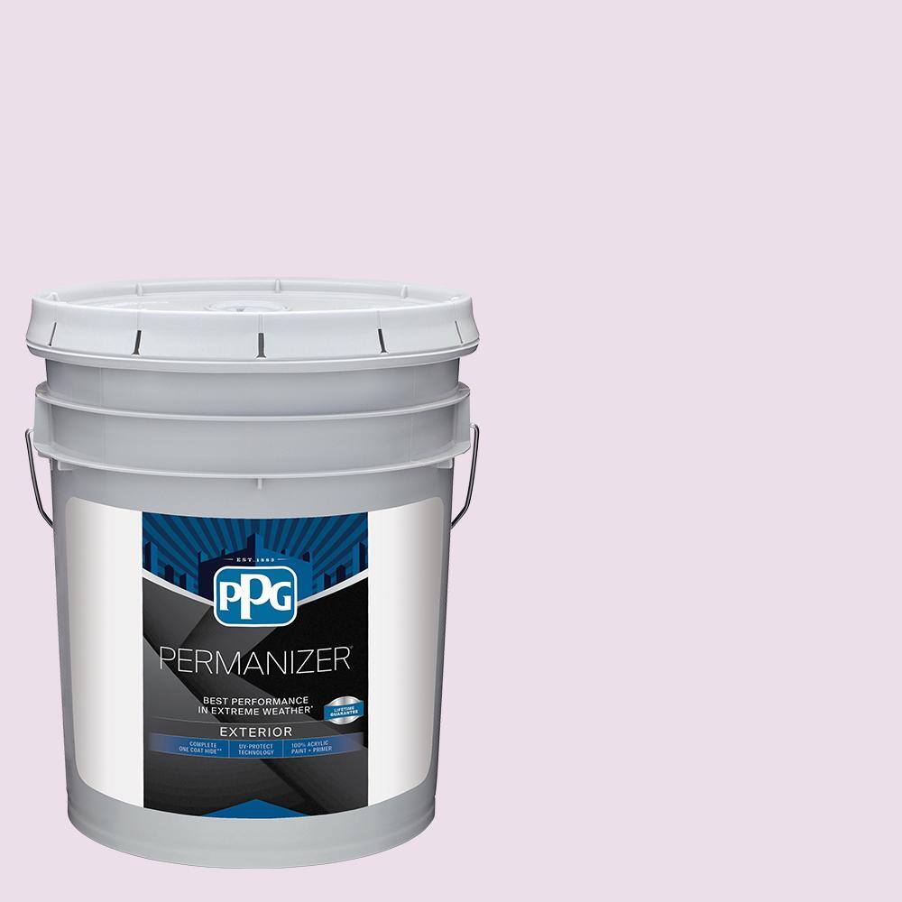 PERMANIZER 5 gal. PPG1250-1 Angora Pink Satin Exterior Paint PPG1250 ...