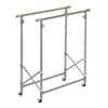HOUSEHOLD ESSENTIALS Silver Metal Clothes Rack 52 in. W x 62 in. H 3307 ...