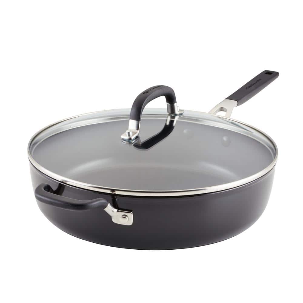 KitchenAid Hard Anodized 5 qt. Aluminum Nonstick Saucepan with Lid ...