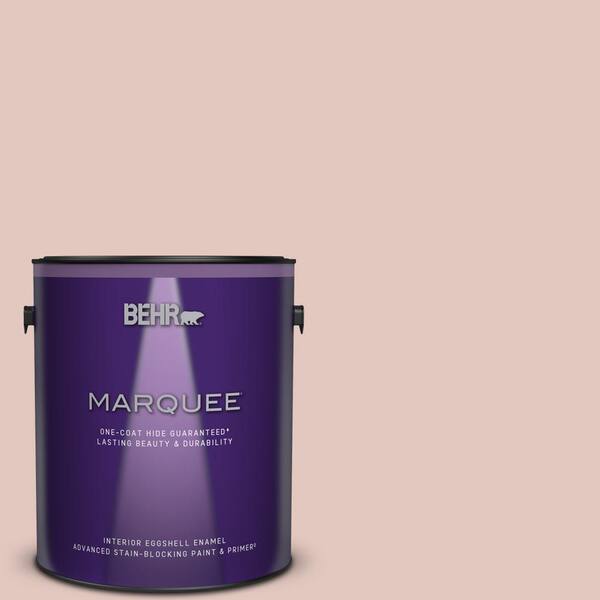 BEHR MARQUEE 1 gal. #S170-2 Rosewater Eggshell Enamel Interior Paint ...