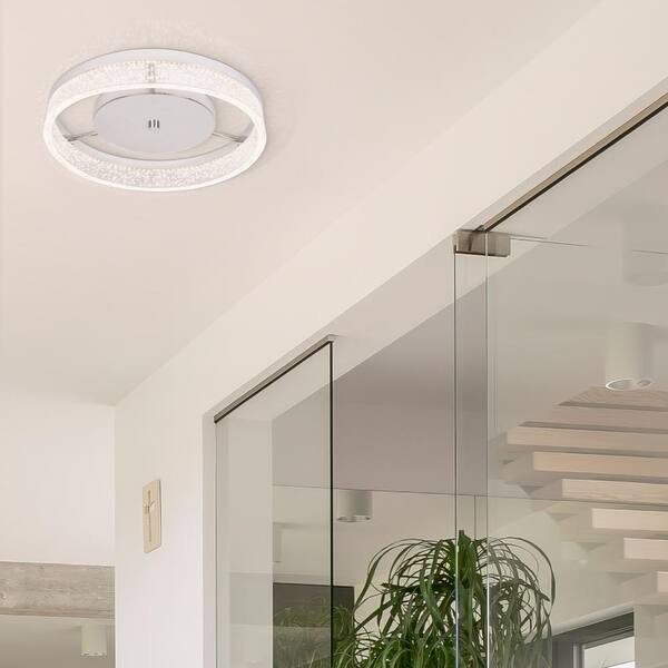 Home Decorators Collection Kipling 13.78 in. 1-Light Chrome LED ...