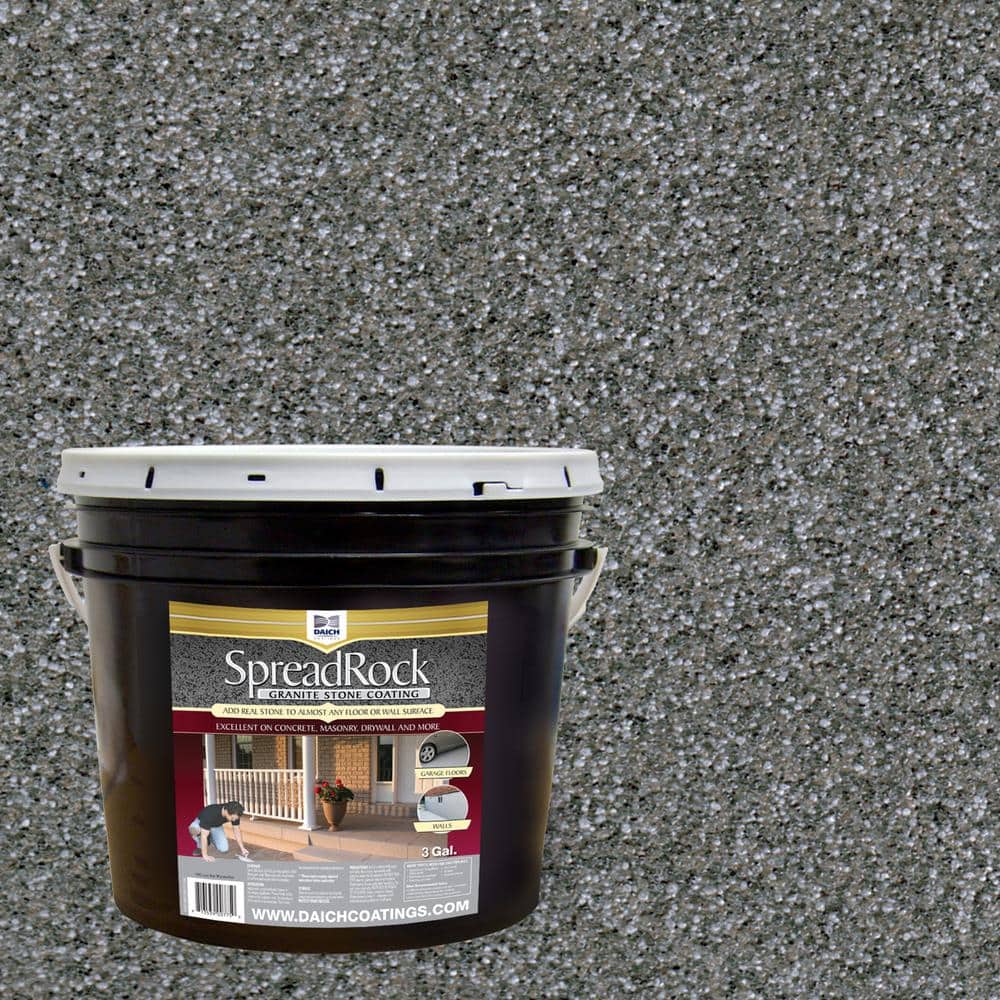 DAICH SpreadRock Granite Stone Coating 3 Gal. Anvil Interior/Exterior ...