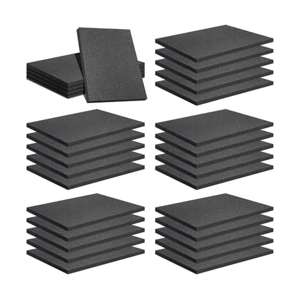 N/A 12 x 8 Polyethylene Foam Sheets Black Padding for Packing Craft ...