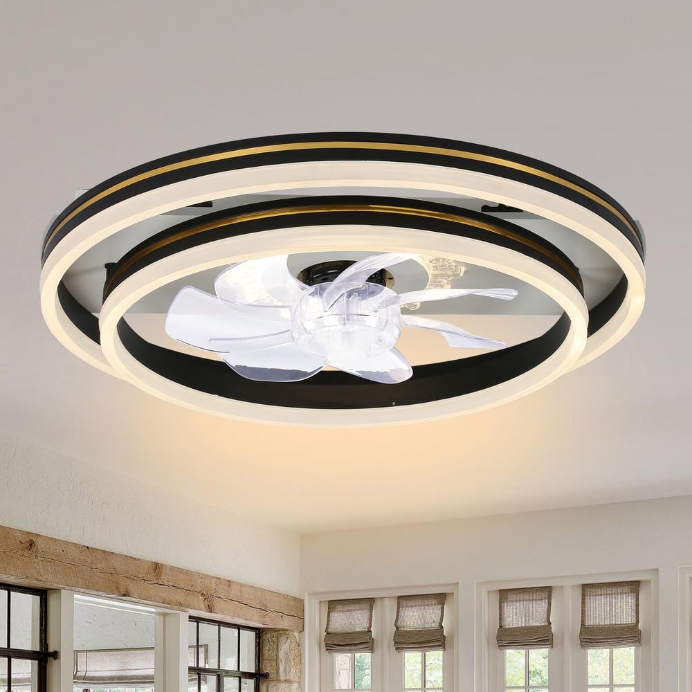 Reviews for Bella Depot 20 in. LED Indoor Black Flush Mount Reversible ...