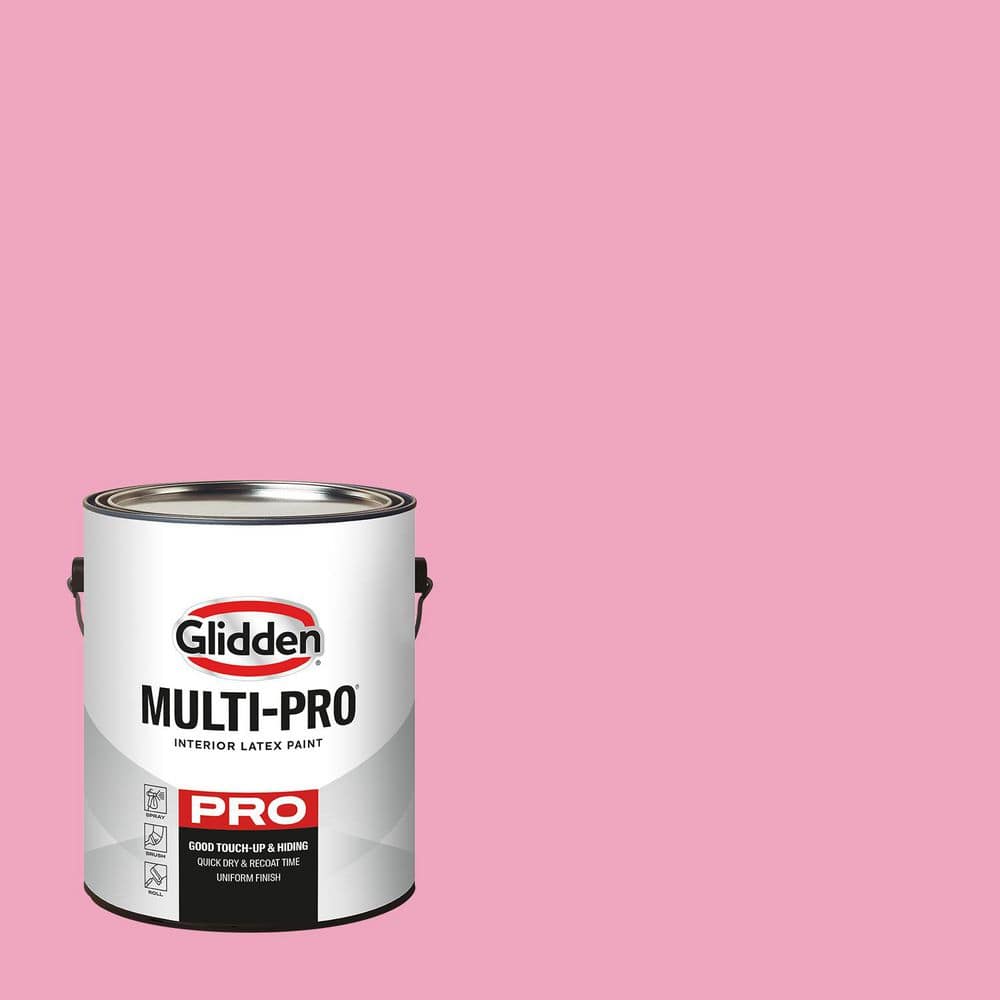 Glidden Multi-Pro 1 gal. PPG1181-4 Tickled Pink Eggshell Interior Paint ...