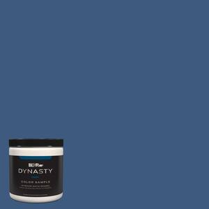 BEHR MARQUEE 1 gal. #M520-7 Admiral Blue One-Coat Hide Satin Enamel ...