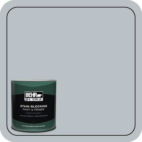 BEHR ULTRA 1 qt. #MQ5-31 Distant Star Semi-Gloss Enamel Exterior Paint ...