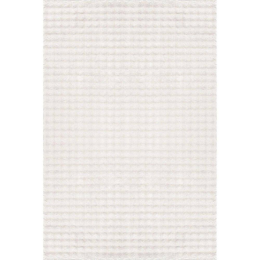 Beverly Rug CloudSoft White 4 ft. x 6 ft. Non Slip Rubber Back ...