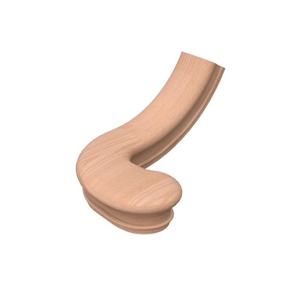 EVERMARK Stair Parts 7245 Unfinished Red Oak Right-Hand Turnout ...