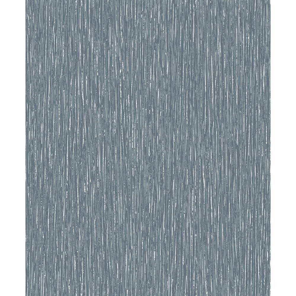 Seabrook Designs Slate Verticale Faux Unpasted Paper Nonwoven Wallpaper ...