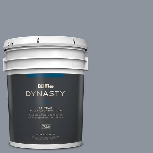 BEHR DYNASTY 5 gal. #BXC-88 Cool December Satin Enamel Exterior Stain ...