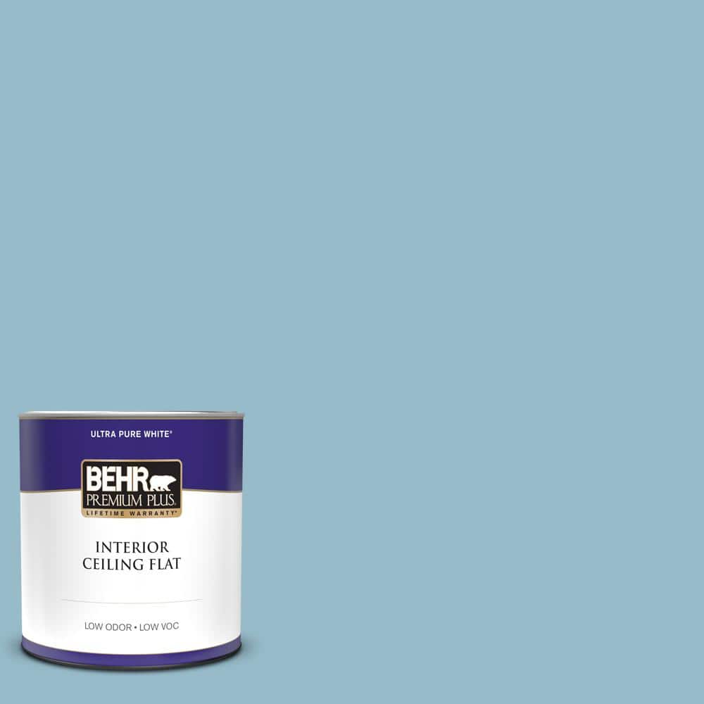 BEHR PREMIUM PLUS 1 qt. #S480-3 Sydney Harbour Ceiling Flat Interior ...