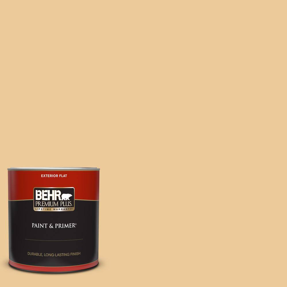 BEHR PREMIUM PLUS 1 qt. #M270-4 Filtered Moon Flat Exterior Paint ...