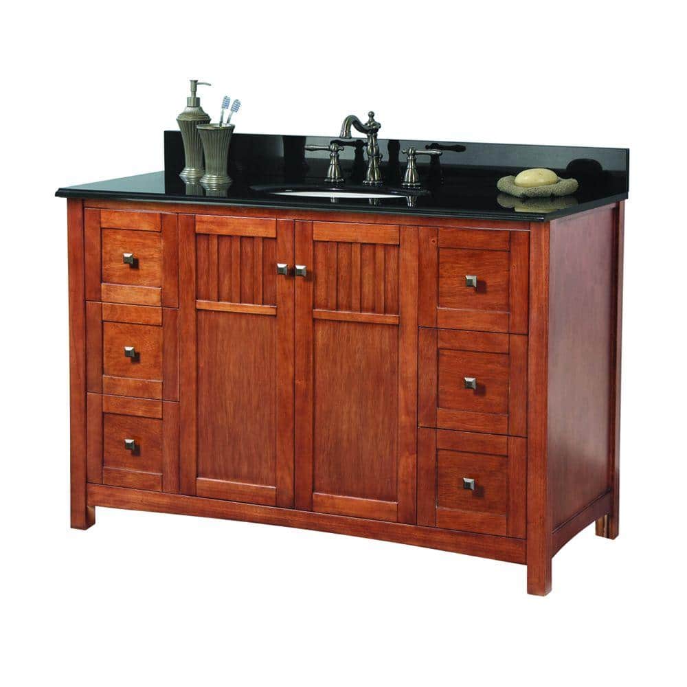 Home Decorators Collection Knoxville 49 in. W x 22 in. D Bath Vanity in ...