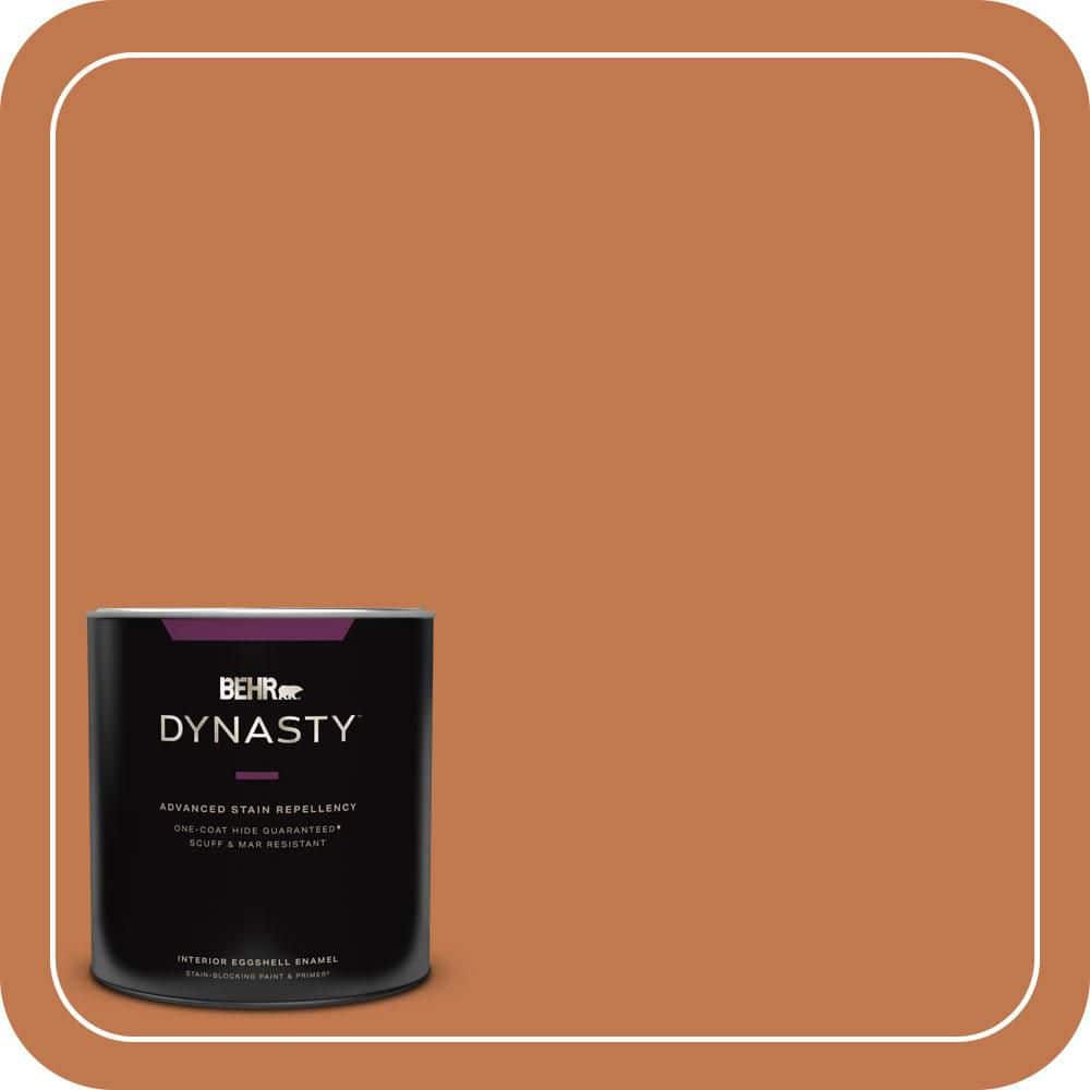 BEHR DYNASTY 1 qt. #240D-6 Chivalry Copper Eggshell Enamel Stain ...