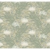 RIFLE PAPER CO. Highgrove Linen Green Metallic Non-Pasted Wallpaper ...