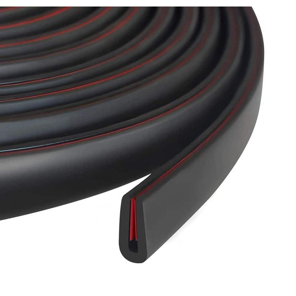 Justincity 120L x 0.4 in. ft. Self Adhesive Flexible U Channel Edge ...