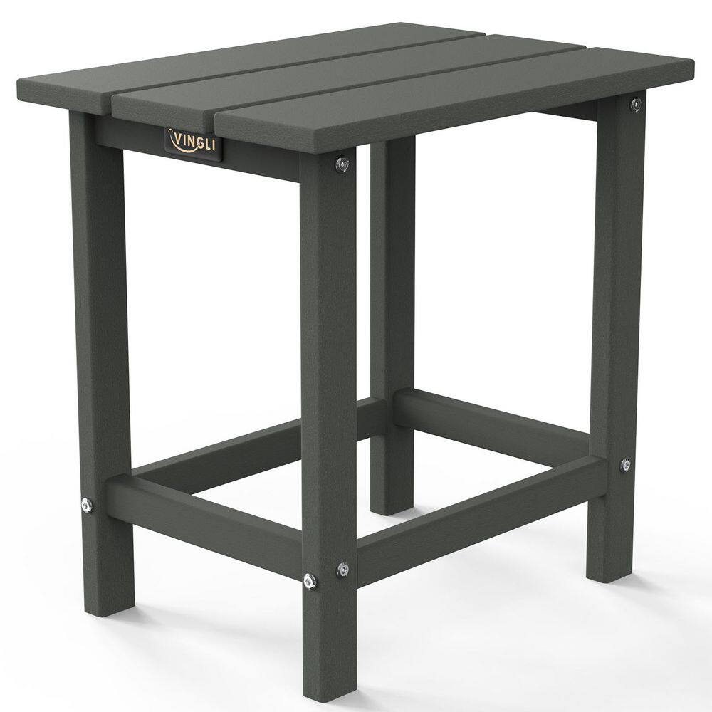 Karl home Gray HDPE Patio Side Table K1G56001011 - The Home Depot