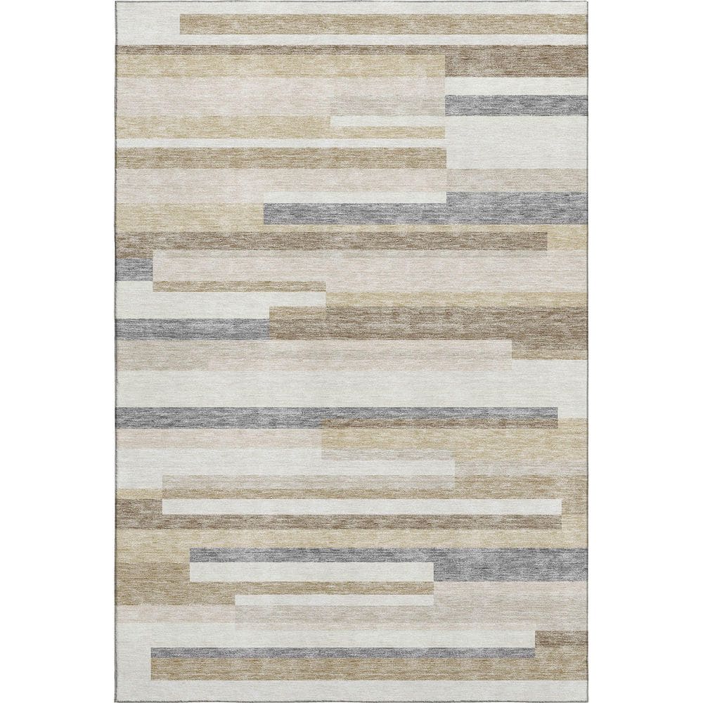 Addison Rugs Mayfield Premium Machine Washable Abstract AMF956 Ivory 5 ...