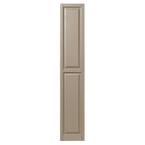 Ply Gem 12 in. x 71 in. Raised Panel Polypropylene Shutters Pair in Pebblestone Clay VINRP1271 52
