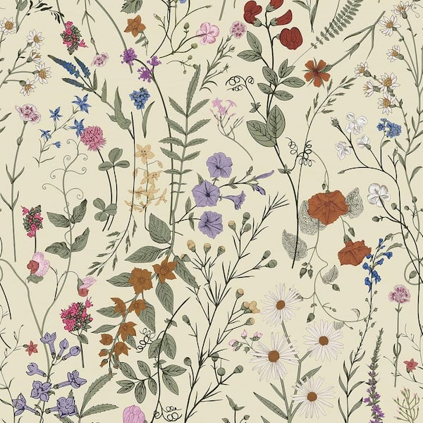 Yellow Wild Flower Contact Paper Peel and Stick Wallpaper Roll ...