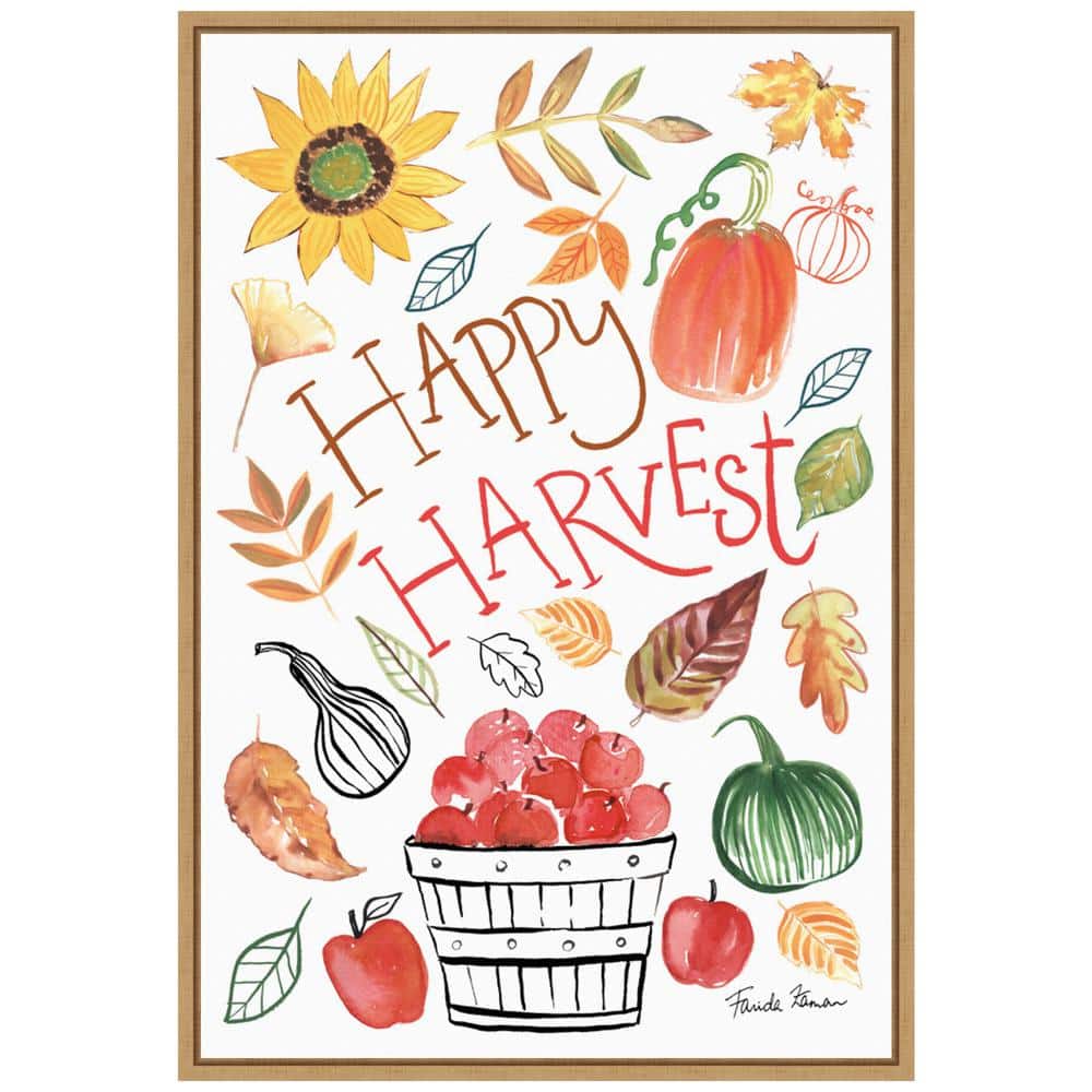 Amanti Art 16 in. W x 23.25 in. H Hello Fall III Fall/Thanksgiving ...