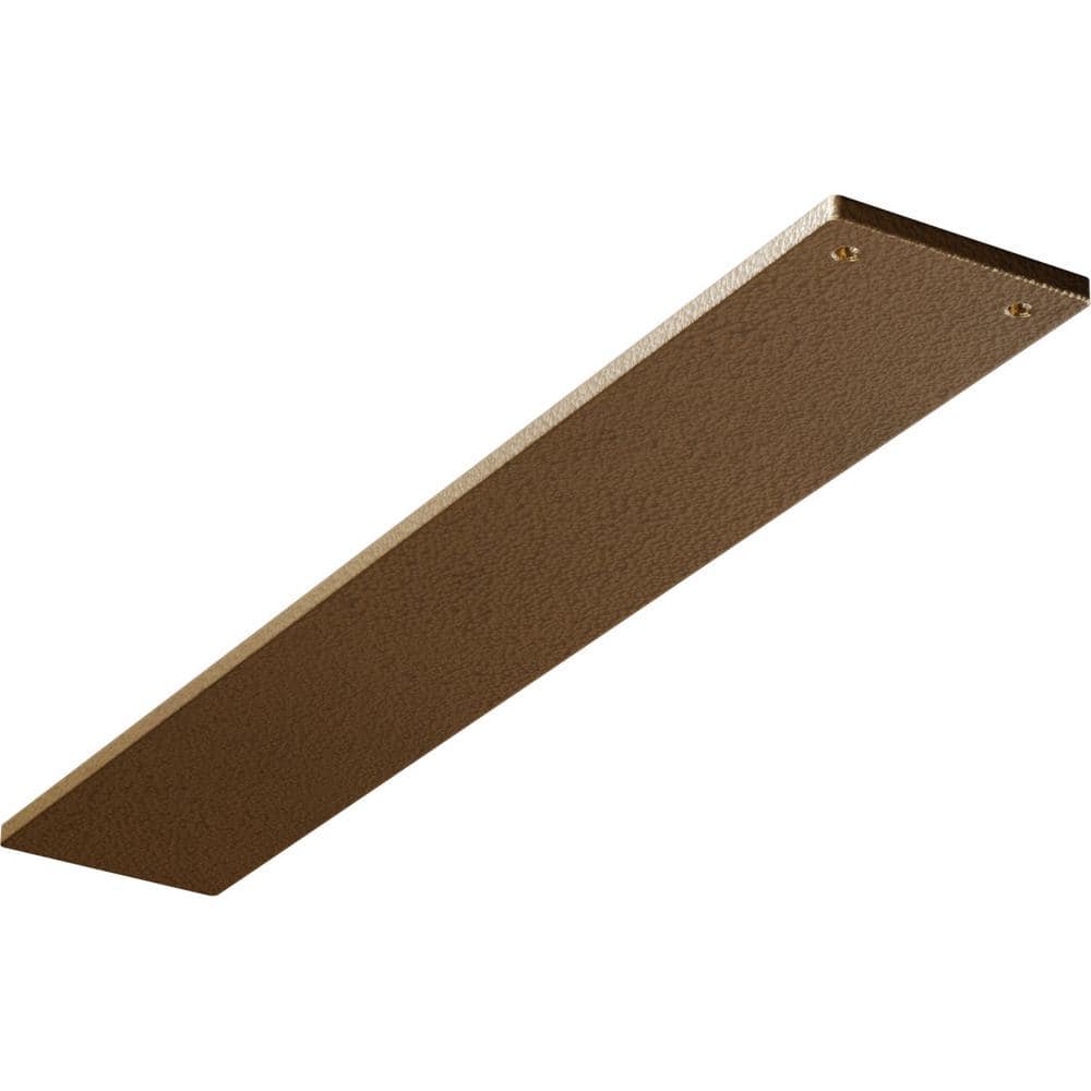 Ekena Millwork 0.25 in. x 3 in. x 18 in. Steel Hammered Gold Logan ...