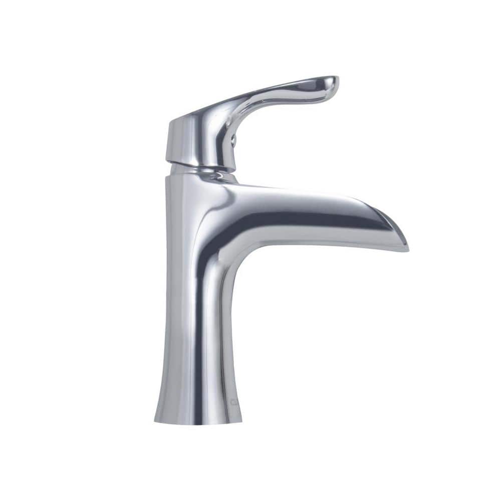 Single Handle Single Hole Bathroom Faucet with Drain Assembly in ...