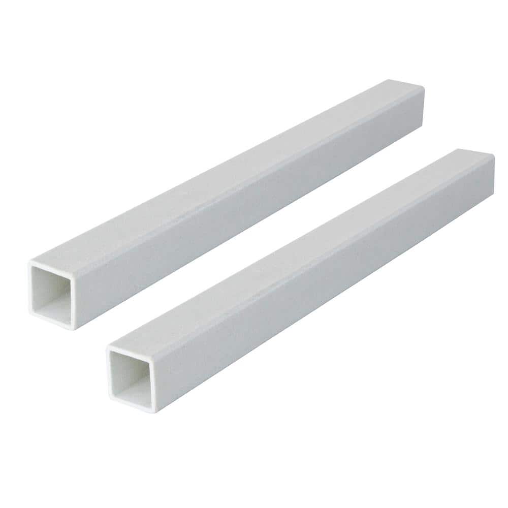 Wellco 48 in. x 2 in. x 1/5 in. FRP Square Tube Fence Post, (2 Pack ...
