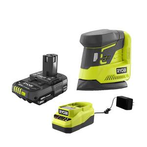 RYOBI ONE+ 18V Cordless 1/4 Sheet Sander Kit with 4.0 Ah Battery and ...