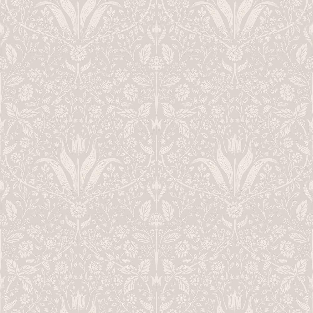 A-Street Prints Mara Grey Tulip Ogee Wallpaper Sample 4143-34039SAM - The Home Depot