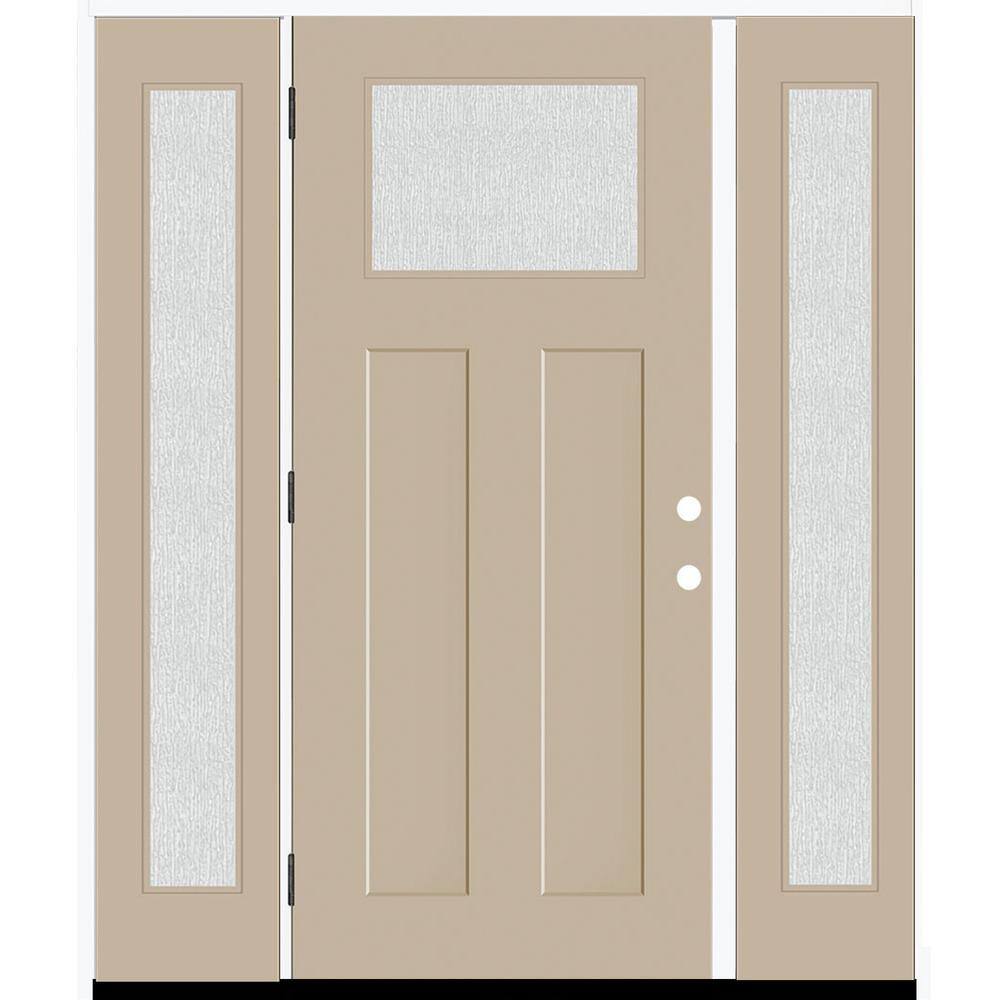 Steves & Sons Legacy 64 in. x 80 in. 1/4-Toplite Rain Glass RHOS ...