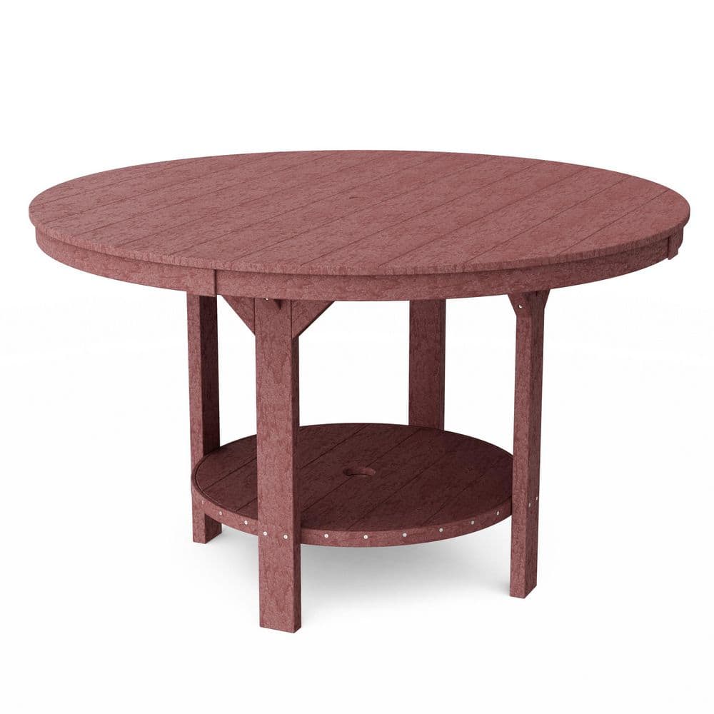 Wildridge Heritage Cherrywood HDPE Plastic Outdoor 60 in. Pub Counter ...