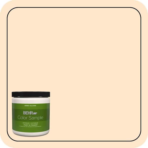 BEHR PREMIUM PLUS 8 oz. #310C-1 Kansas Grain Semi-Gloss Interior ...