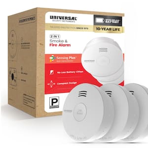 Reviews for Universal Security Instruments (3-Pack) 10-Year Battery ...