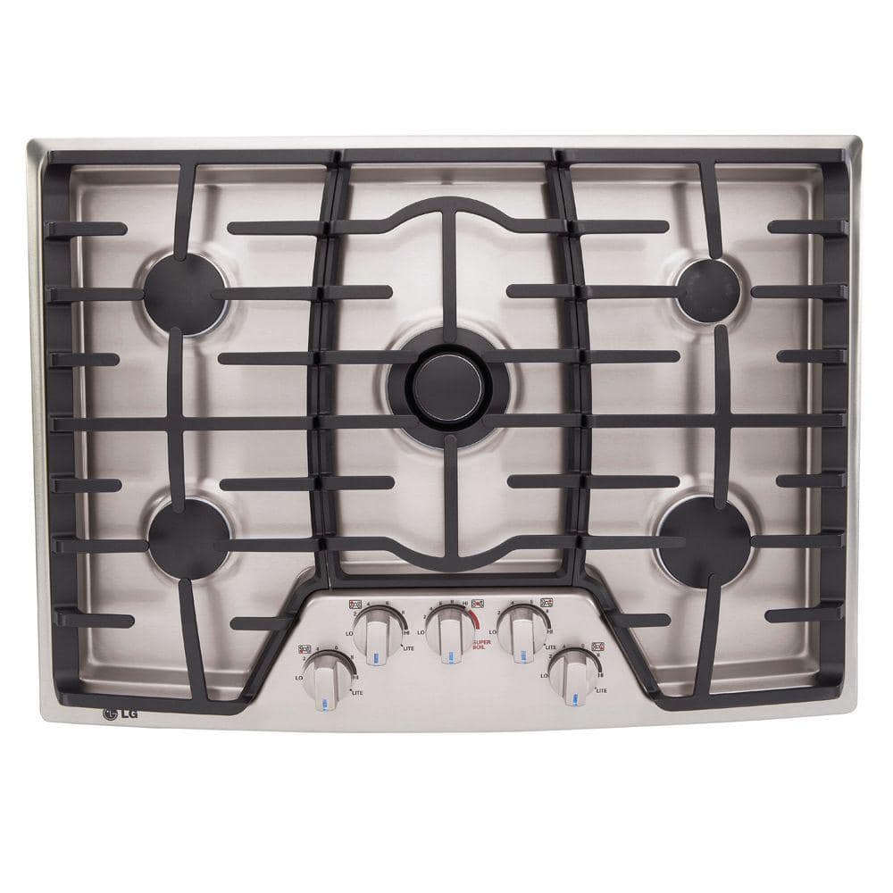 Reviews for LG 30 in. Recessed Gas Cooktop in Stainless Steel with 5 ...
