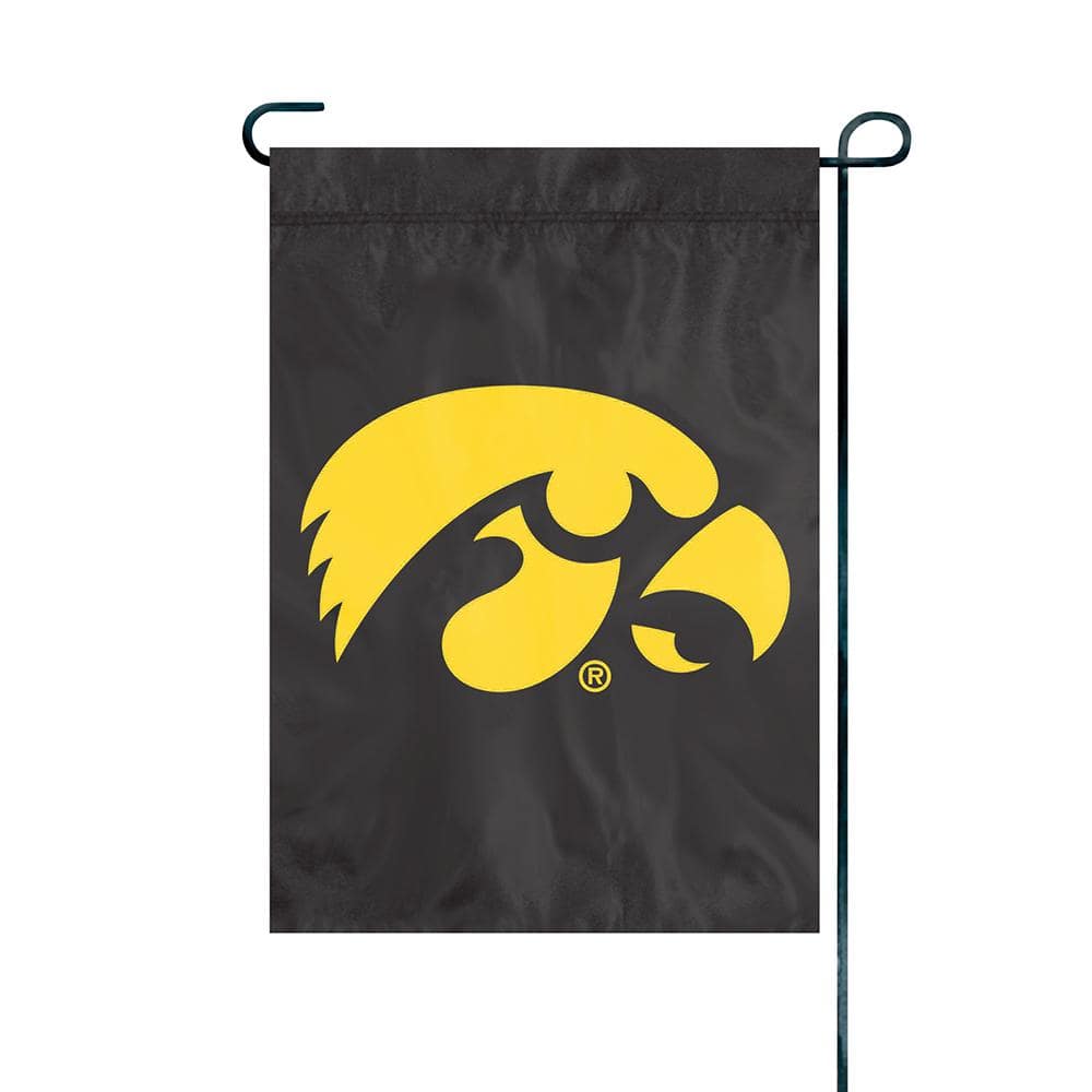 Party Animal, Inc. Iowa Hawkeyes Premium Garden Flag GMIA - The Home Depot