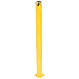 Vestil 62 in. x 6.5 in. Yellow Steel Pipe Safety Bollard BOL-62-6.5 ...