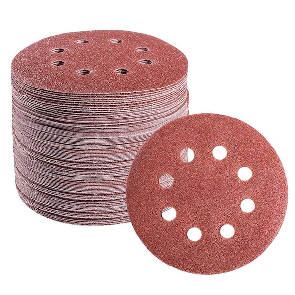 5 Inch Aluminum Oxide Sanding Discs with Hook and Loop Adhesive for ...