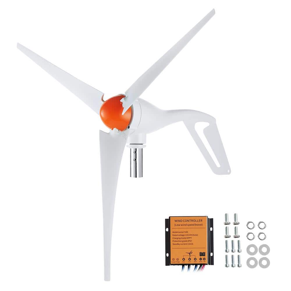 VEVOR 500-Watt Wind Turbine Generator 24-Volt 3-Blade Wind Power ...