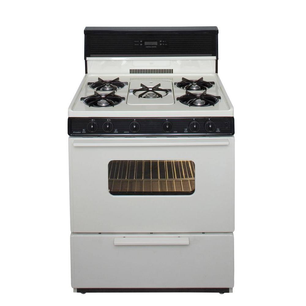 Reviews for 30 in. 3.91 cu. ft. Freestanding Gas Range with 5th Burner ...