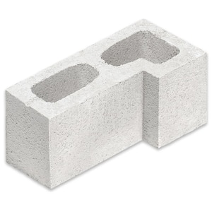 Tileco 8 in. x 2 in. x 16 in. Concrete Wall Cap Block 082 - The Home Depot