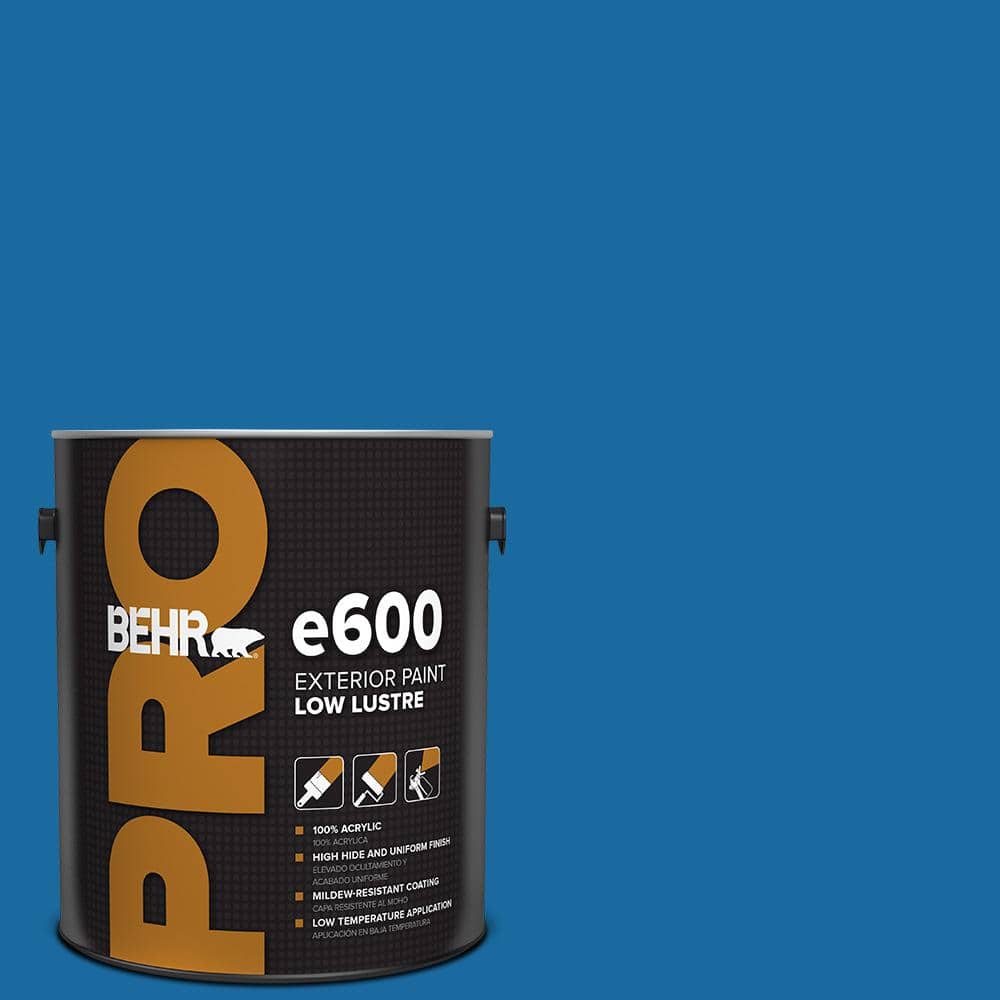 BEHR PRO 1 gal. #S-G-560 Jazz Blue Low Luster Exterior Paint PR62301 ...