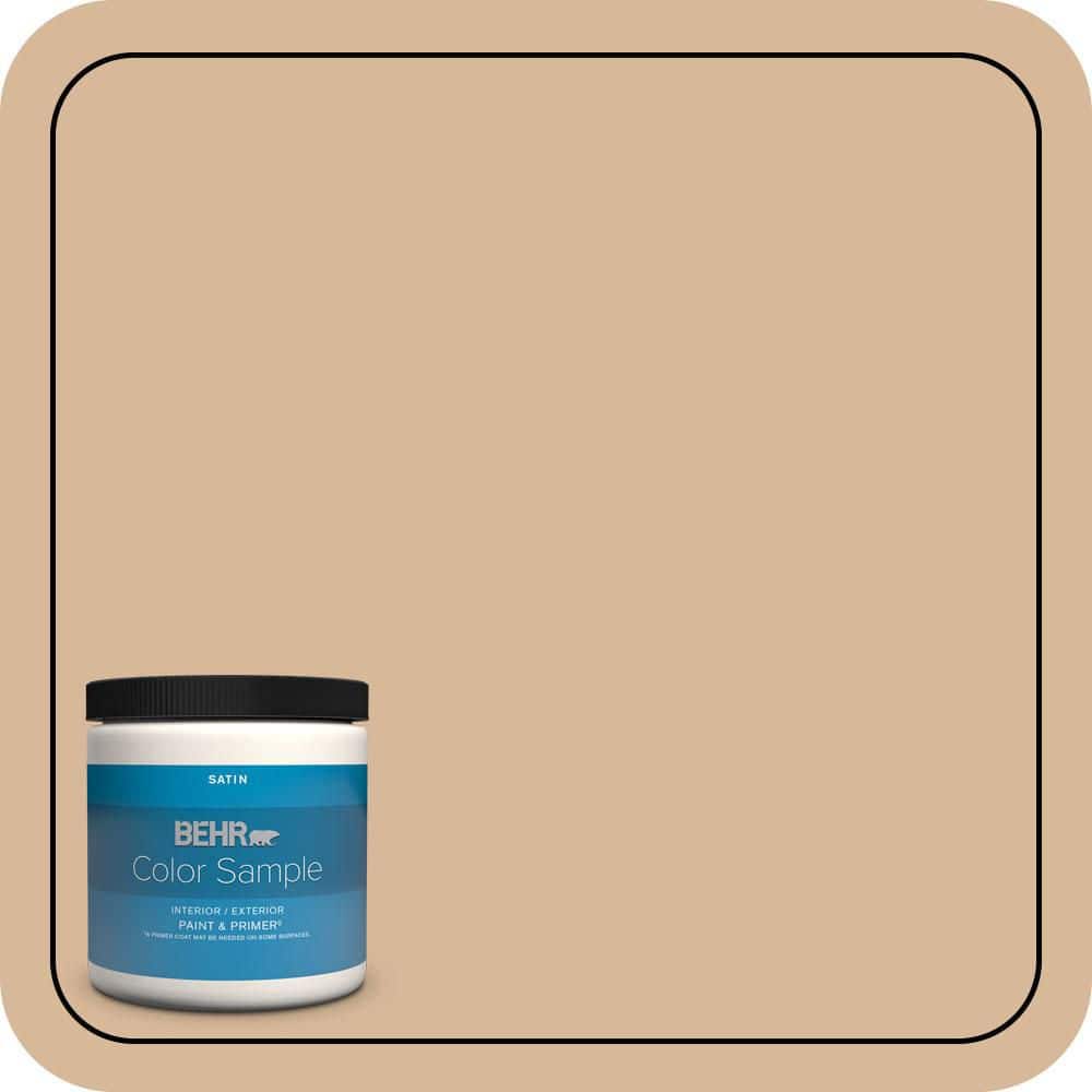 BEHR PREMIUM PLUS 8 oz. #S260-3 Dusty Gold Satin Enamel Interior ...