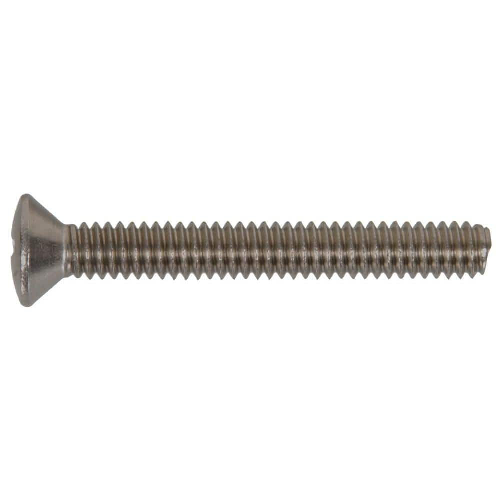 Hillman Stainless Phillips Oval-Head Machine Screw (#10-24 x 4") 44132 ...