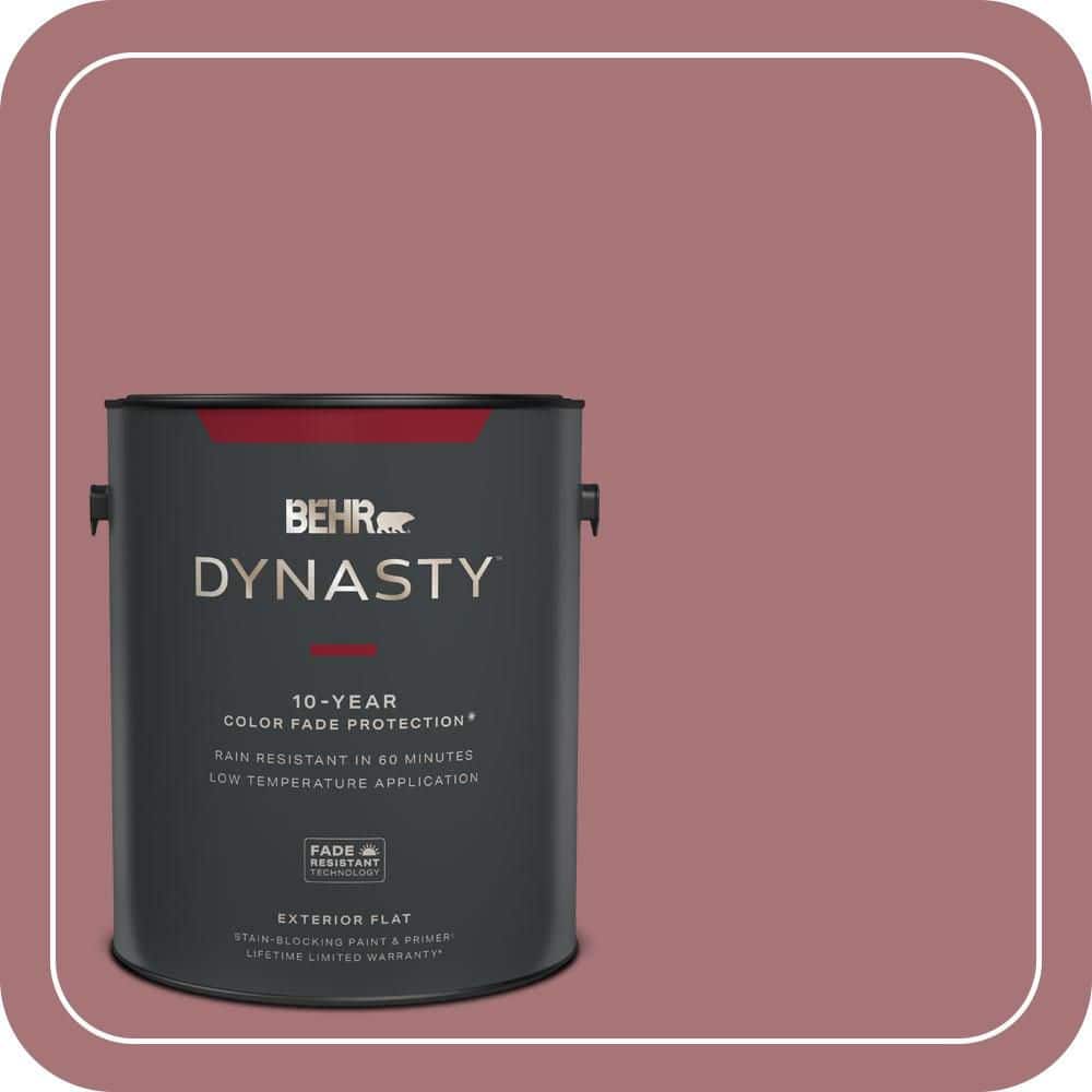 BEHR DYNASTY 1 gal. #S130-5 Heirloom Rose Flat Exterior Stain-Blocking ...