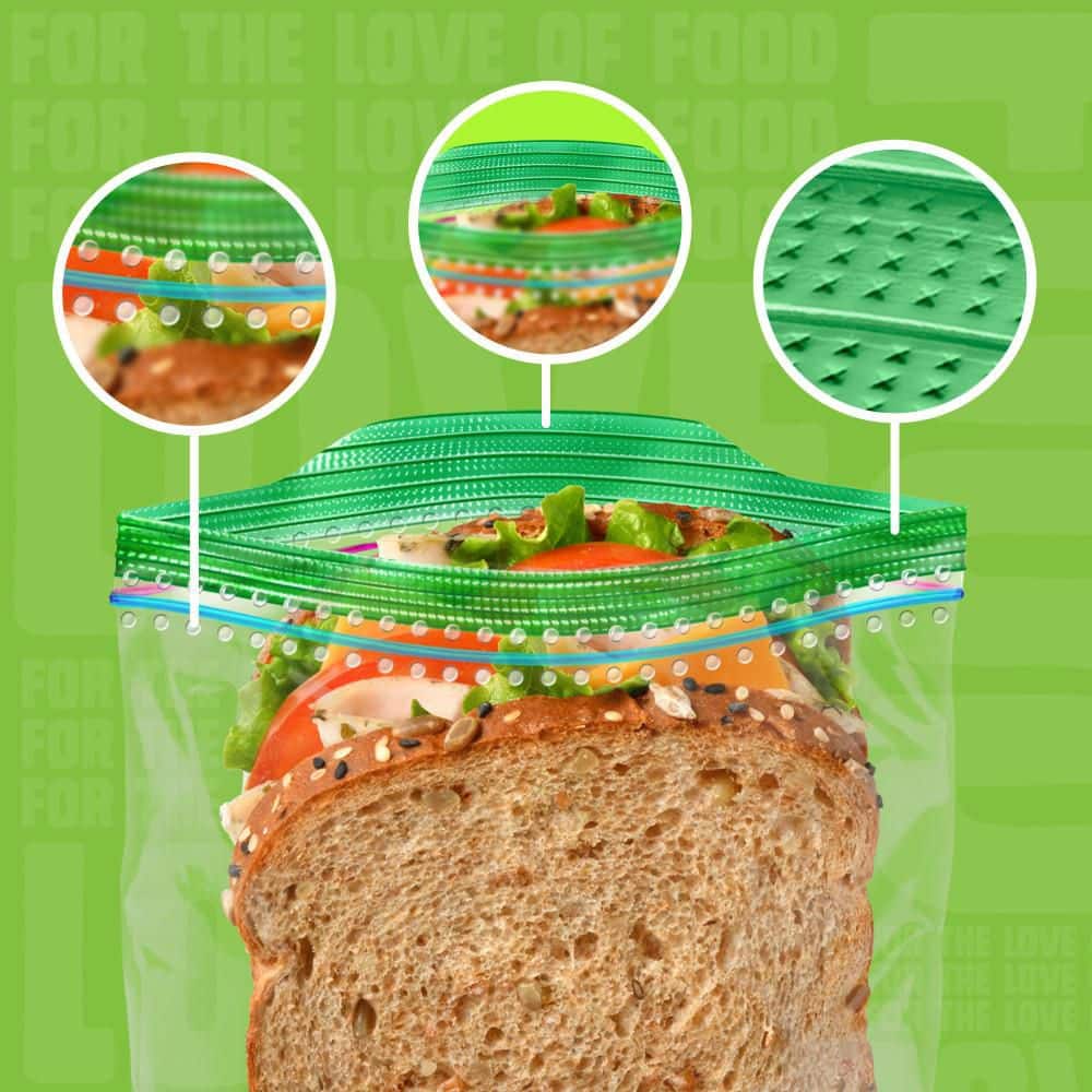 Ziploc Sandwich Bags with EasyGuide (105 Count) 383211 - The Home Depot