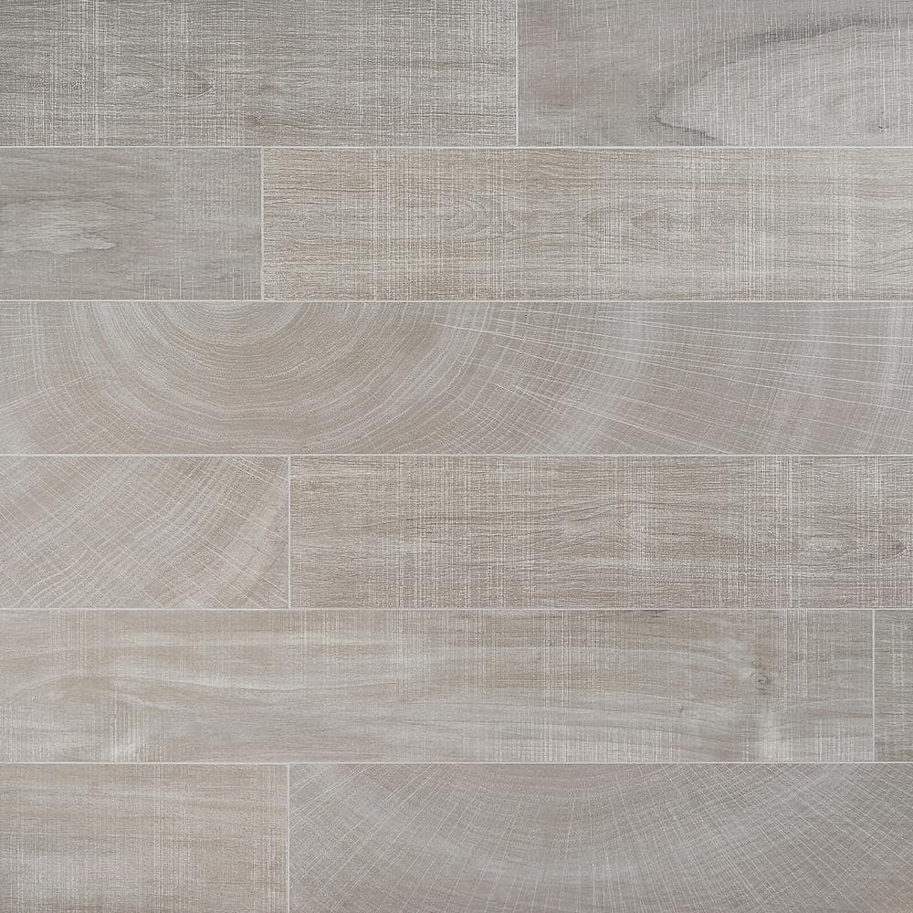 Ivy Hill Tile Montgomery Gray 8 in. x 0.41 in. Matte Porcelain Tile ...