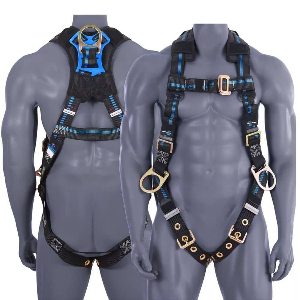 KIWDZFU M/L Safety Harness Fall Protection Kit Fall Arrest Roofing ...